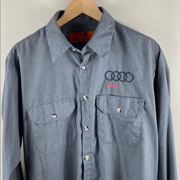 Vintage | Shirts | Audi Button Down Uniform Work Shirt | Poshmark